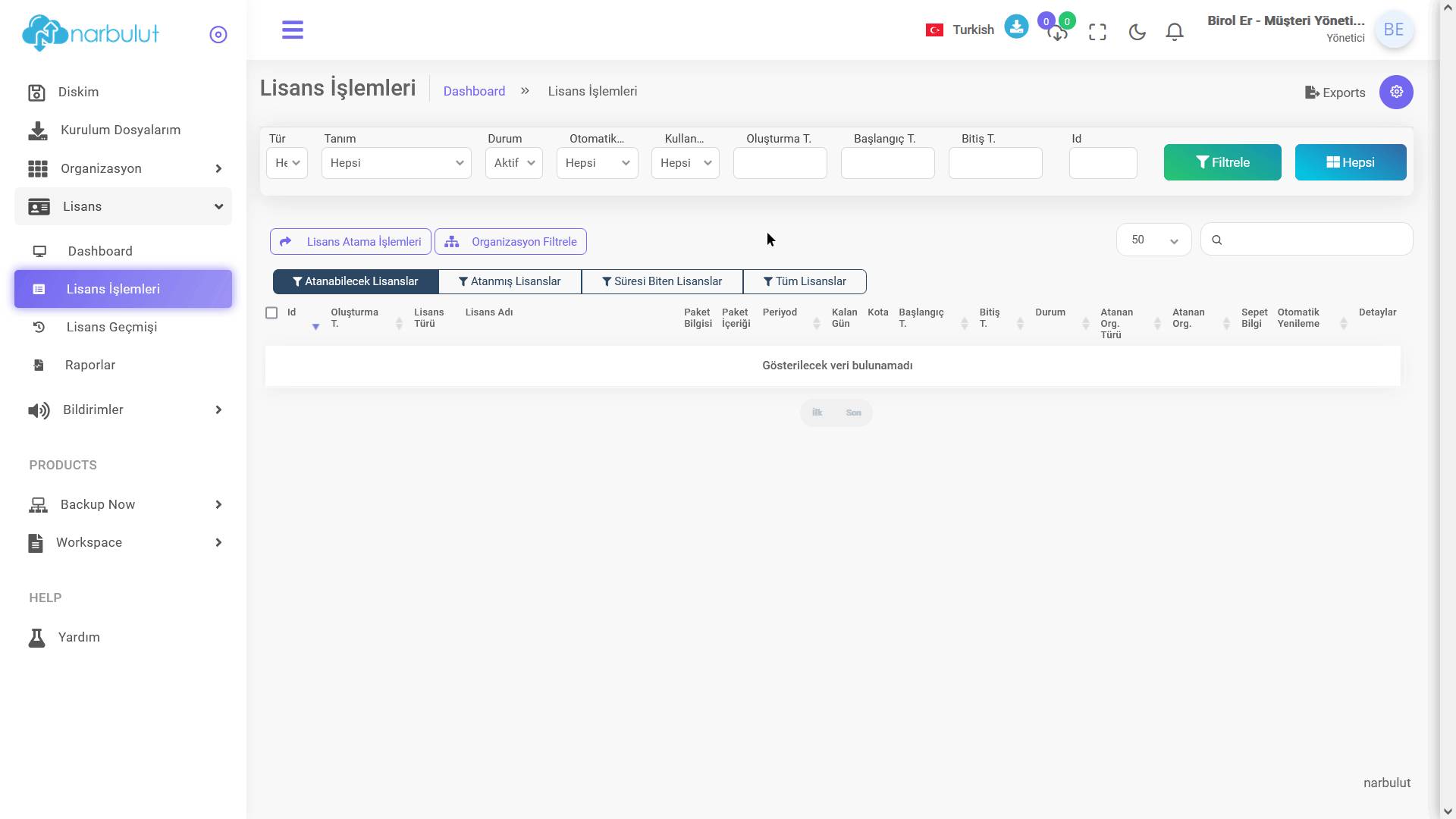 Narbulut Backup Now Yönetici Paneli Başlangıç Kılavuzu - Everything is ...
