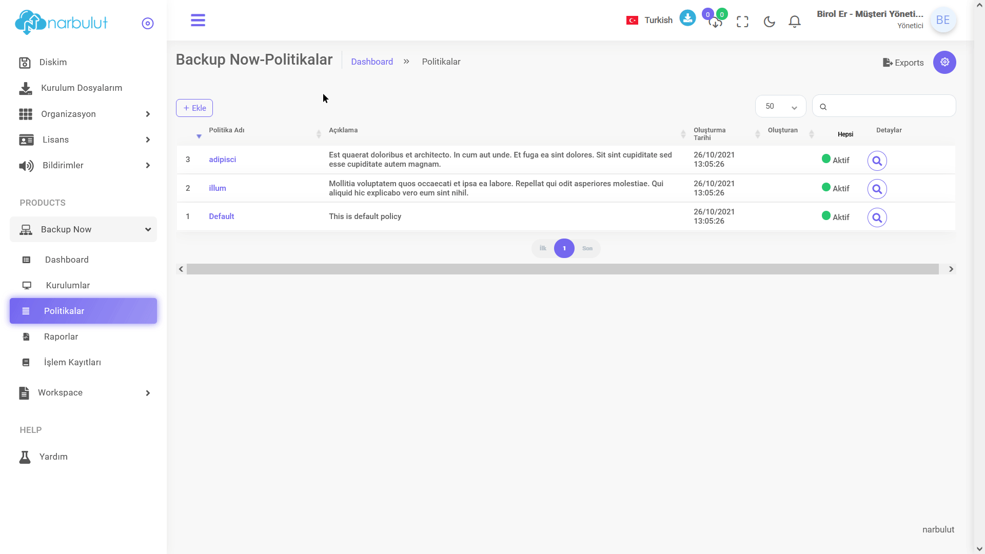 Narbulut Backup Now Yönetici Paneli Başlangıç Kılavuzu - Everything is ...